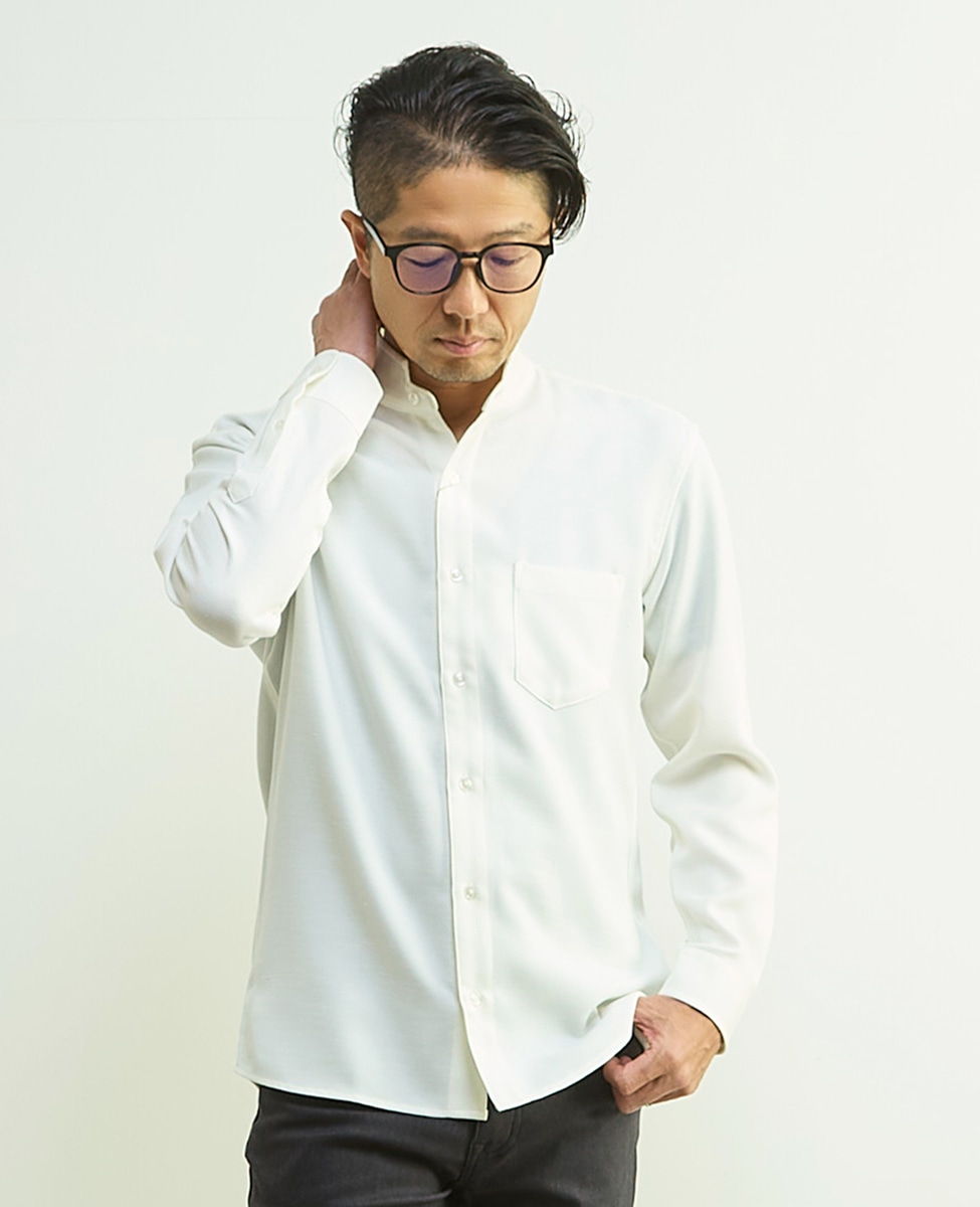 マルチファブリックワンピースシャツ｜MEN'S MELROSE（メンズメルローズ）｜商品詳細｜メルローズ公式通販 | MELROSE ...